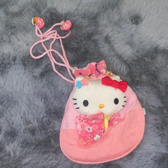 Sanrio | Bags | Hello Kitty Cute Japanese And Wind Cloth Drawstring Poc ...